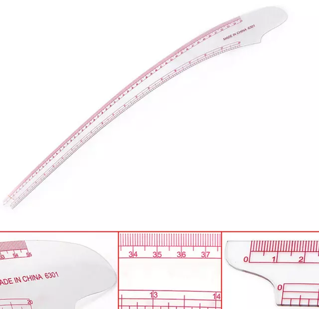 Clear Plastic French Curve Ruler 20" | GoldStar Tool