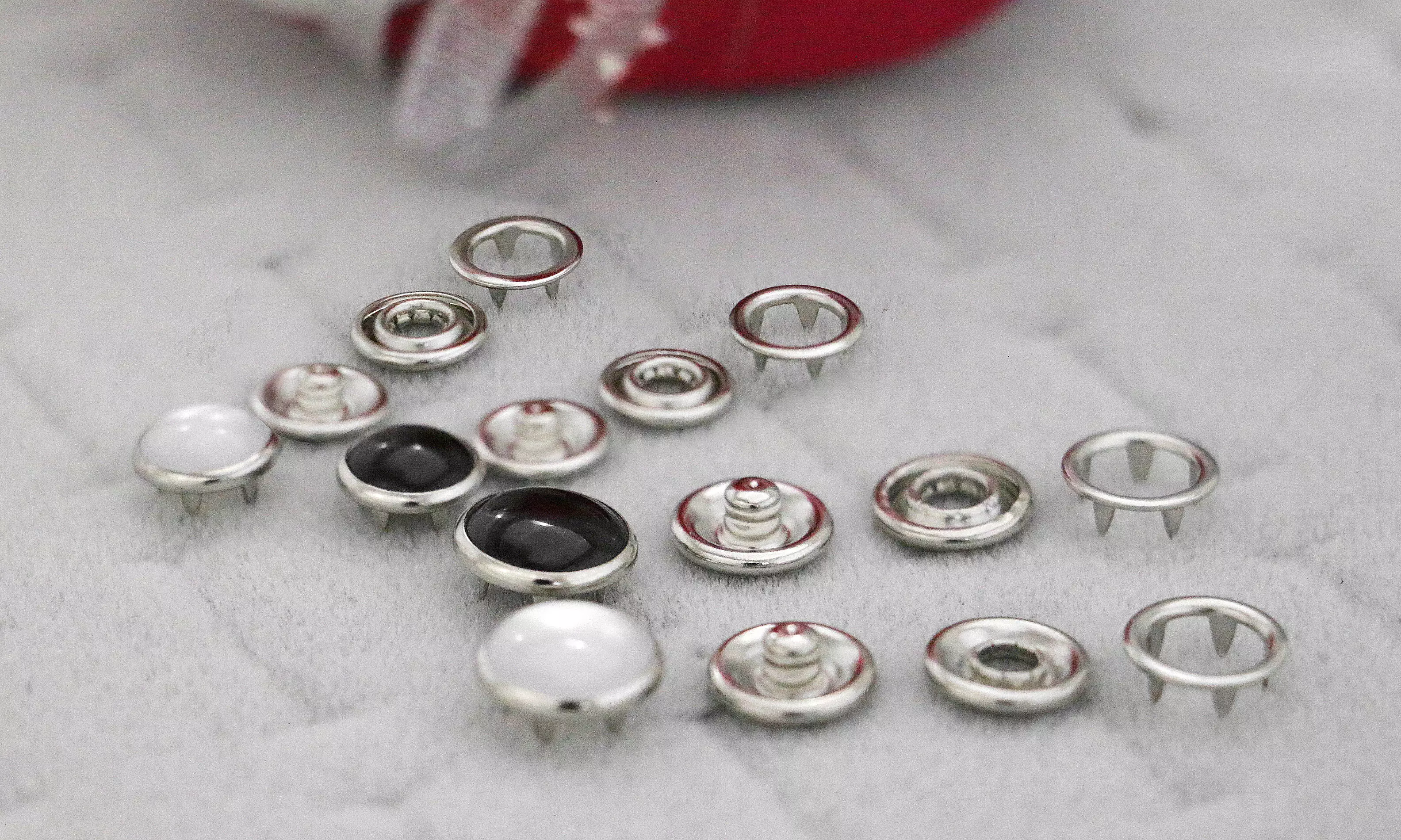 Pearl Prong Ring Snaps With Button Cover | GoldStar Tool