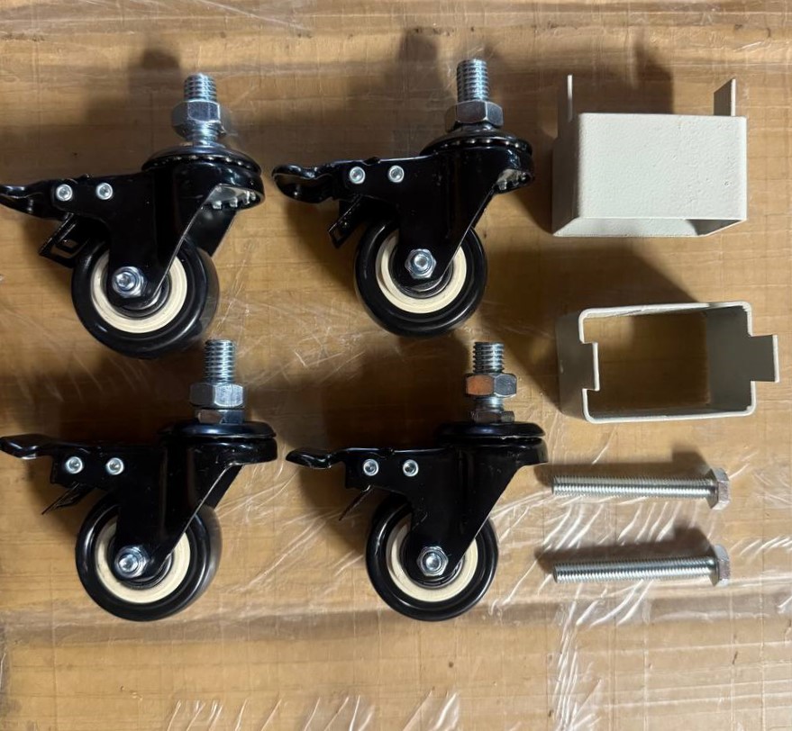 Caster Locking Wheels KIT for T-Leg Table