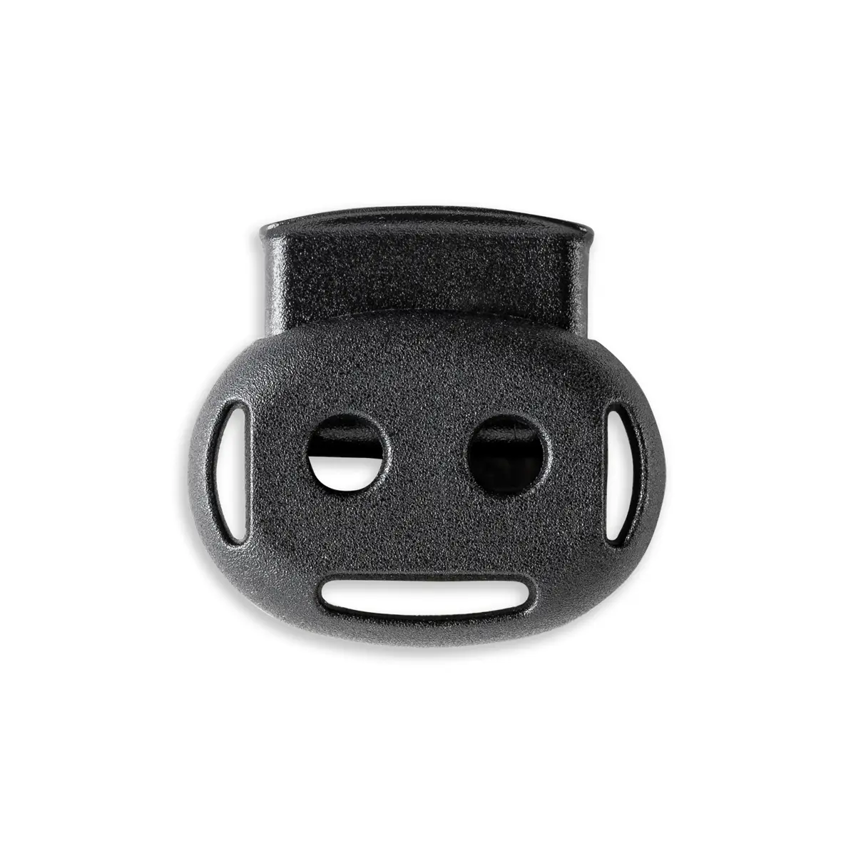 Double Hole Cord Lock - 1/8" - Black