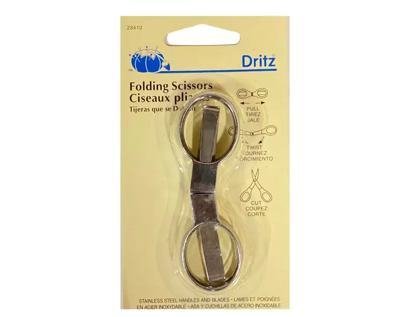 Dritz 3 1/2" Stainless Steel Folding Scissors | GoldStar Tool