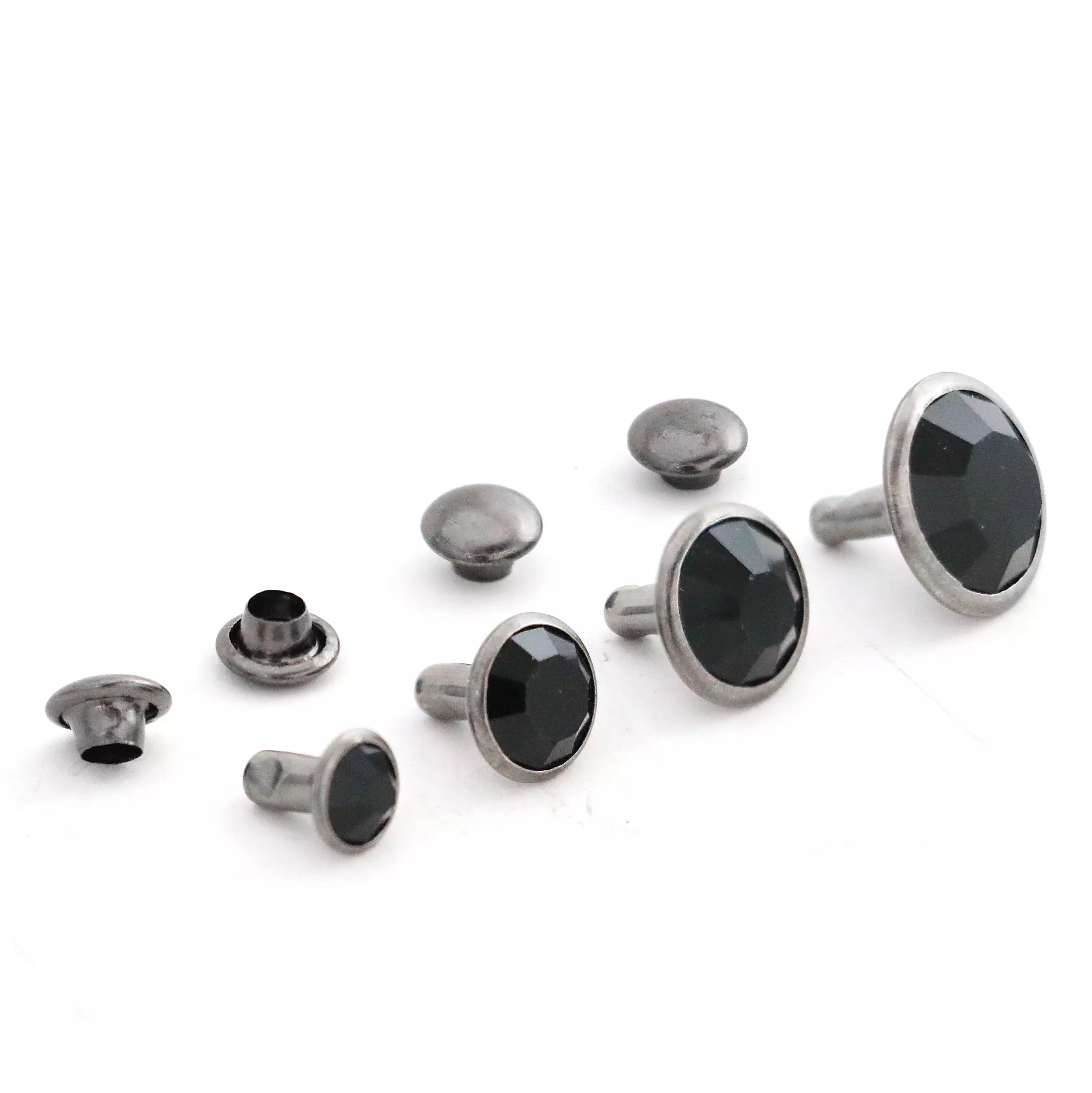 Rhinestone Rivets - Jet Black | GoldStar Tool