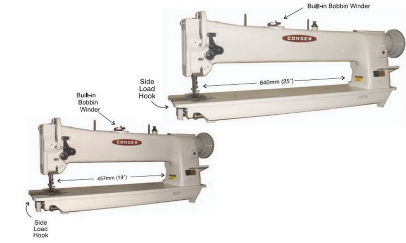 Consew Sewing Machine With Table and Servo Motor 206RBL-18 | GoldStar Tool