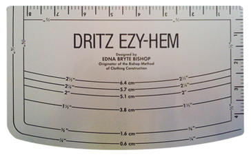 Dritz Ezy-Hem Guage Ruler - Sewing Notions | GoldStar Tool