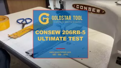 Consew 206RB-5 Sewing Machine With Table and Servo Motor | GoldStar Tool
