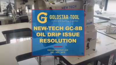 New-Tech GC-8B Cylindrical Bed Compound Feed Lockstitch Industrial ...