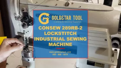 Consew 289RB-2 Sewing Machine With Table and Servo Motor| GoldStar Tool