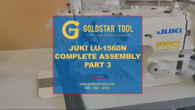 JUKI LU-1560N 2 Needle Unison Feed Lockstitch Industrial Sewing Machine ...