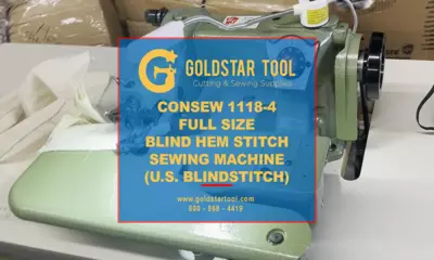 Consew 1118-4 Full Size Blind Hem Stitch Industrial Sewing Machine With ...